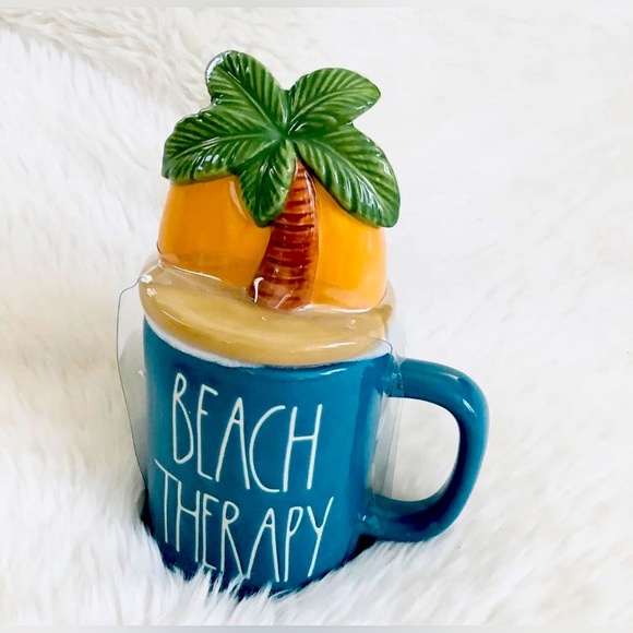 Rae Dunn | Dining | Rae Dunn Beach Therapy Figural Topper Blue Ceramic ...